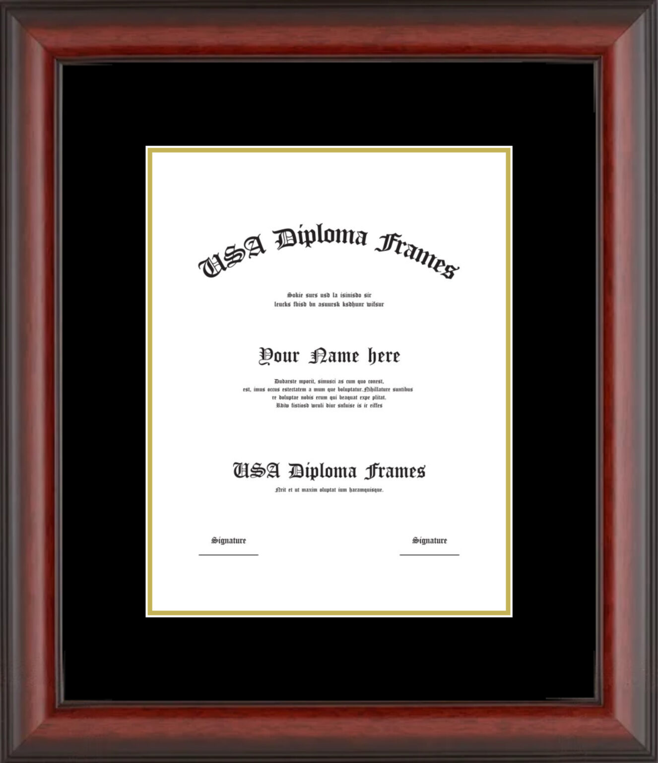 Diploma Frame Builder | USA Diploma Frames